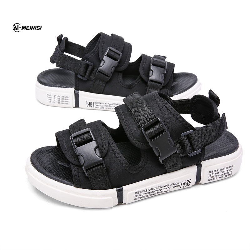 Jual MEINISI - Z9 - Sandal Gunung Pria Kasual Original Hitam Sendal ...