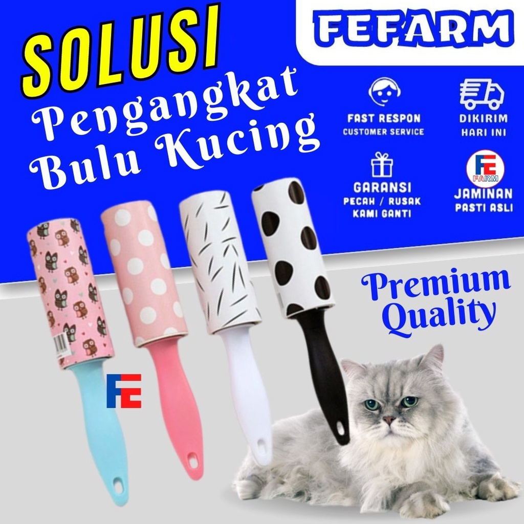 Jual ROLL PENGANGKAT BULU KUCING STICKY ROLLER MINI PEMBERSIH DEBU ...