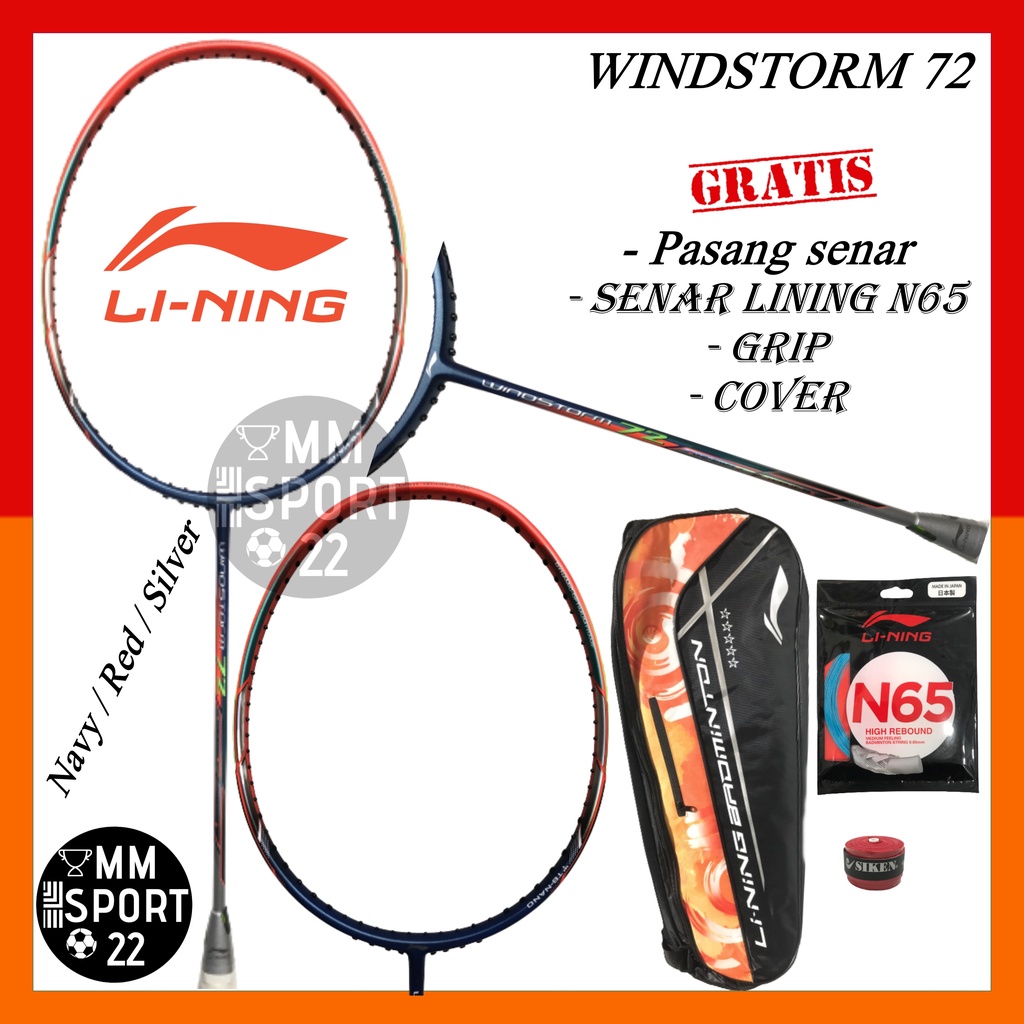 Jual LINING WINDSTORM 72 RAKET BADMINTON ORIGINAL | Shopee Indonesia