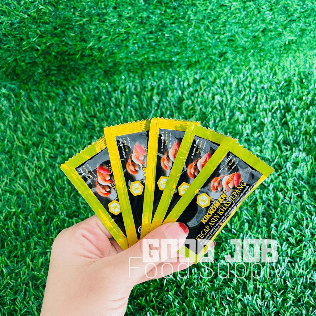 Jual KIKKOMAN Shoyu Sachet 5 pcs | Kecap Asin Jepang Halal 5 ml ...