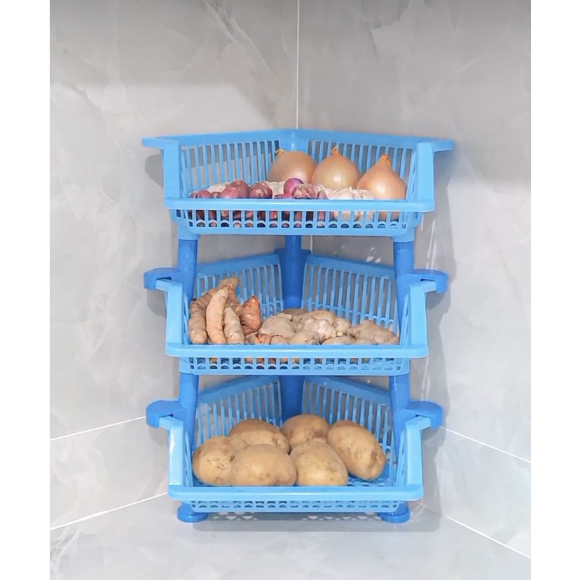 Jual ( BISA COD ) PROMO RAK DAPUR LION STAR MULTI RACK TRIANGLE 3 SUSUN ...