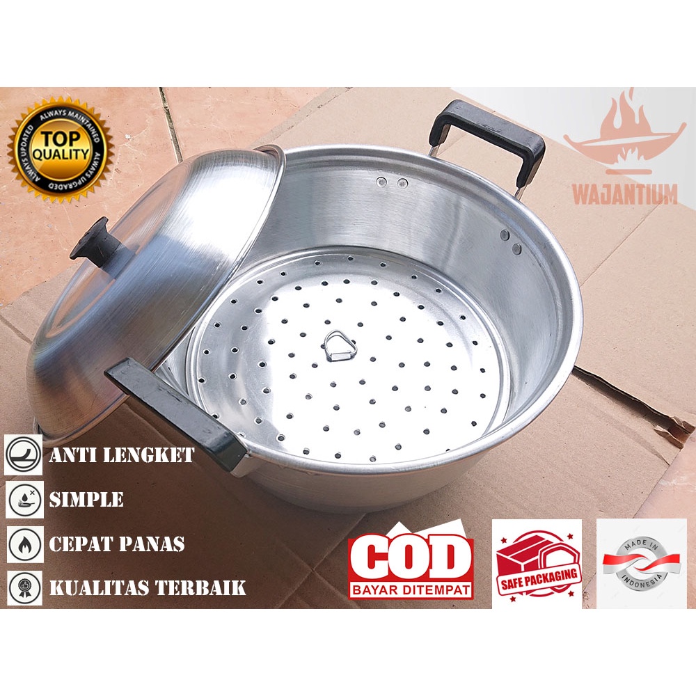 Jual Panci Langseng Dandang Kukus Aluminium No 13 Tebal Anti Lengket ...