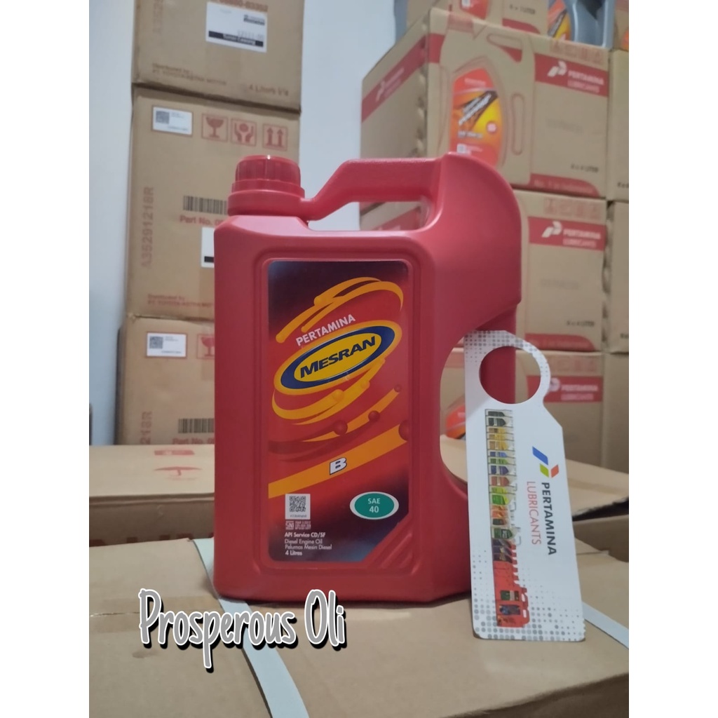 Jual Oli Mesran B40 Galon 4 Liter (4000ml) - Oli Pertamina - Oli Mesin Diesel | Oli Diesel ...