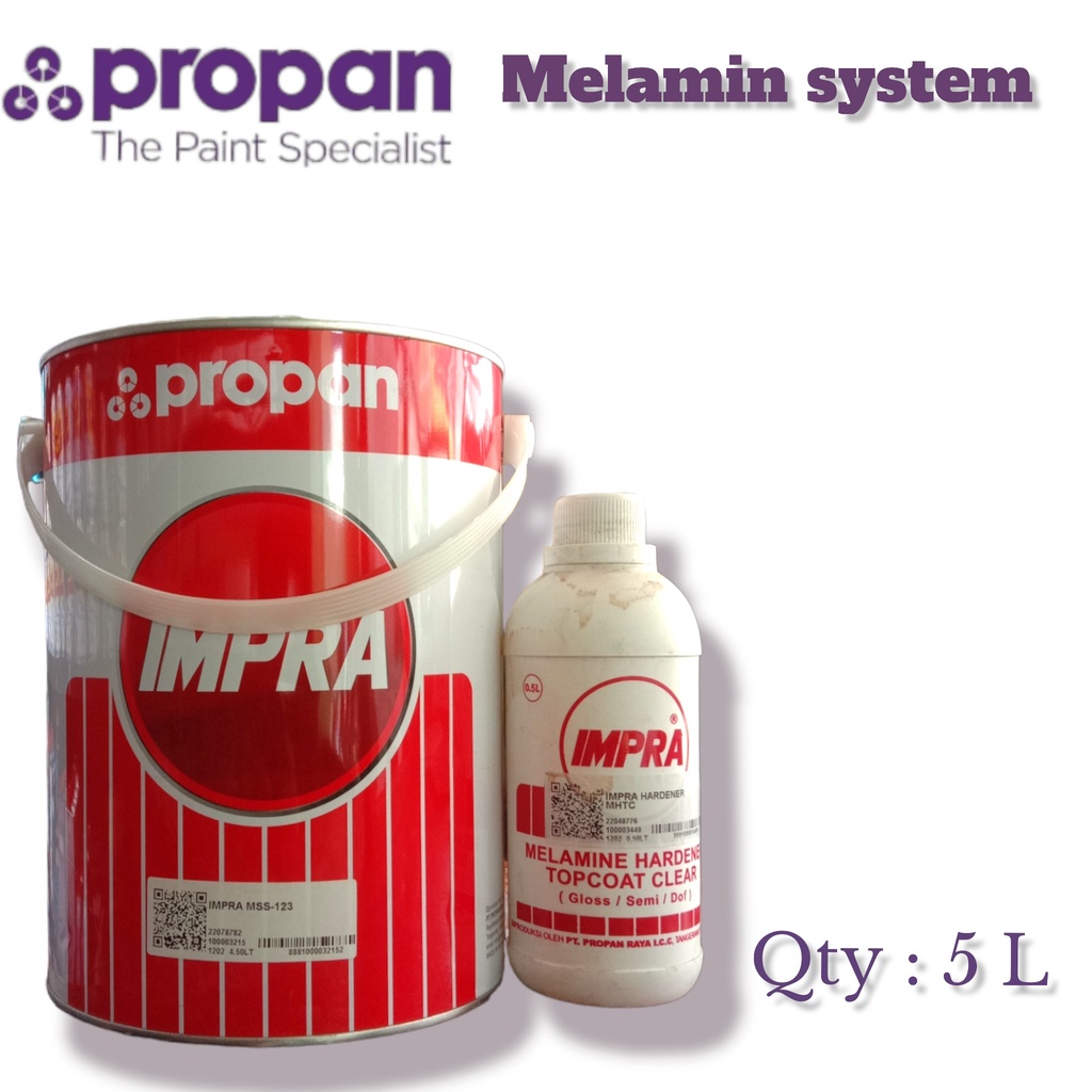 Jual CAT PROPAN IMPRA MELAMINE GALONAN 5 LITER 2KOMPONEN (2K ...