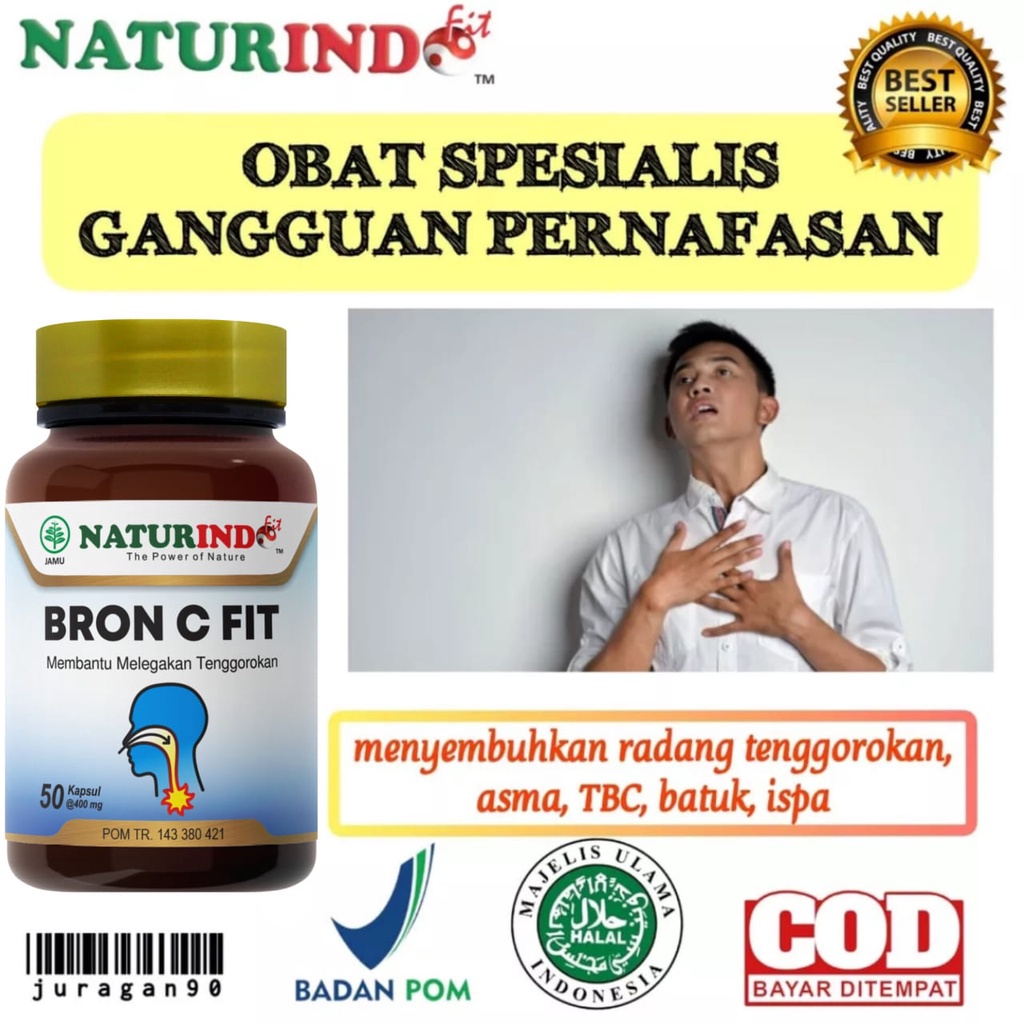 Jual Bron C Fit Obat Sesak Nafas Batuk Kering Berdahak Batuk Berlendir ...
