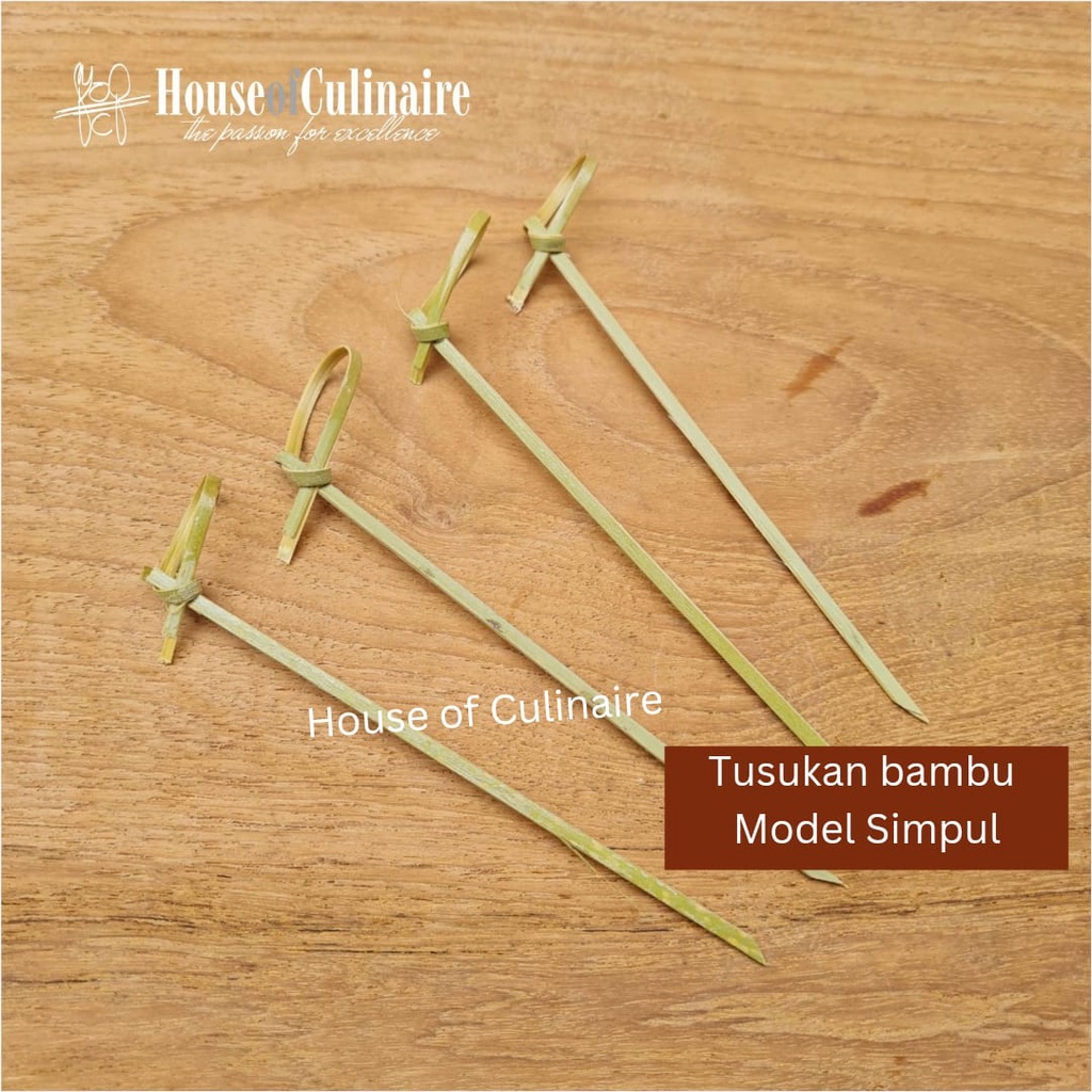 Jual Tusukan Bambu Cocktail Mocktail Model Simpul Tusukan Buah Skewer ...