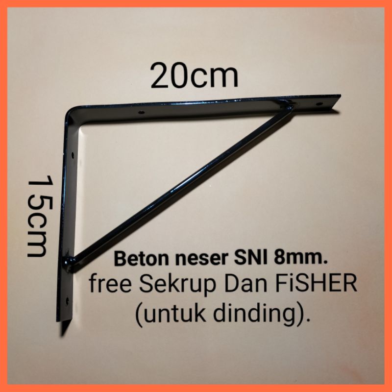 Jual RAK BESI SIKU PENYANGGA AMBALAN RAK DINDING TEMPEL 1Pcs/1biji ...