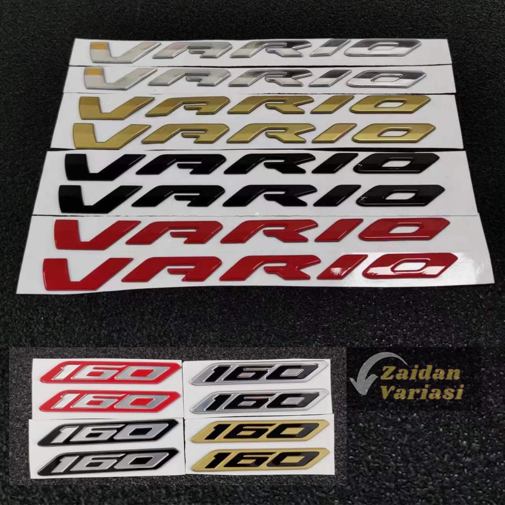 Jual Stiker Emblem Vario 160 Sticker Logo Timbul Full Body Cbs Abs ...