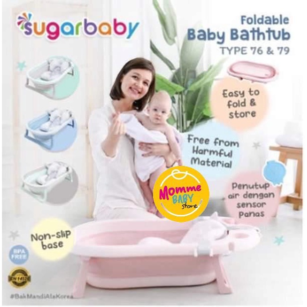 Jual Sugar Baby Bak Mandi Bayi Foldable Baby Bathtub dengan Sensor ...