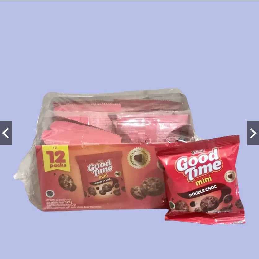 Jual Good Time MINI Cookies Double Choco BOX Cemilan Coklat Enak ...