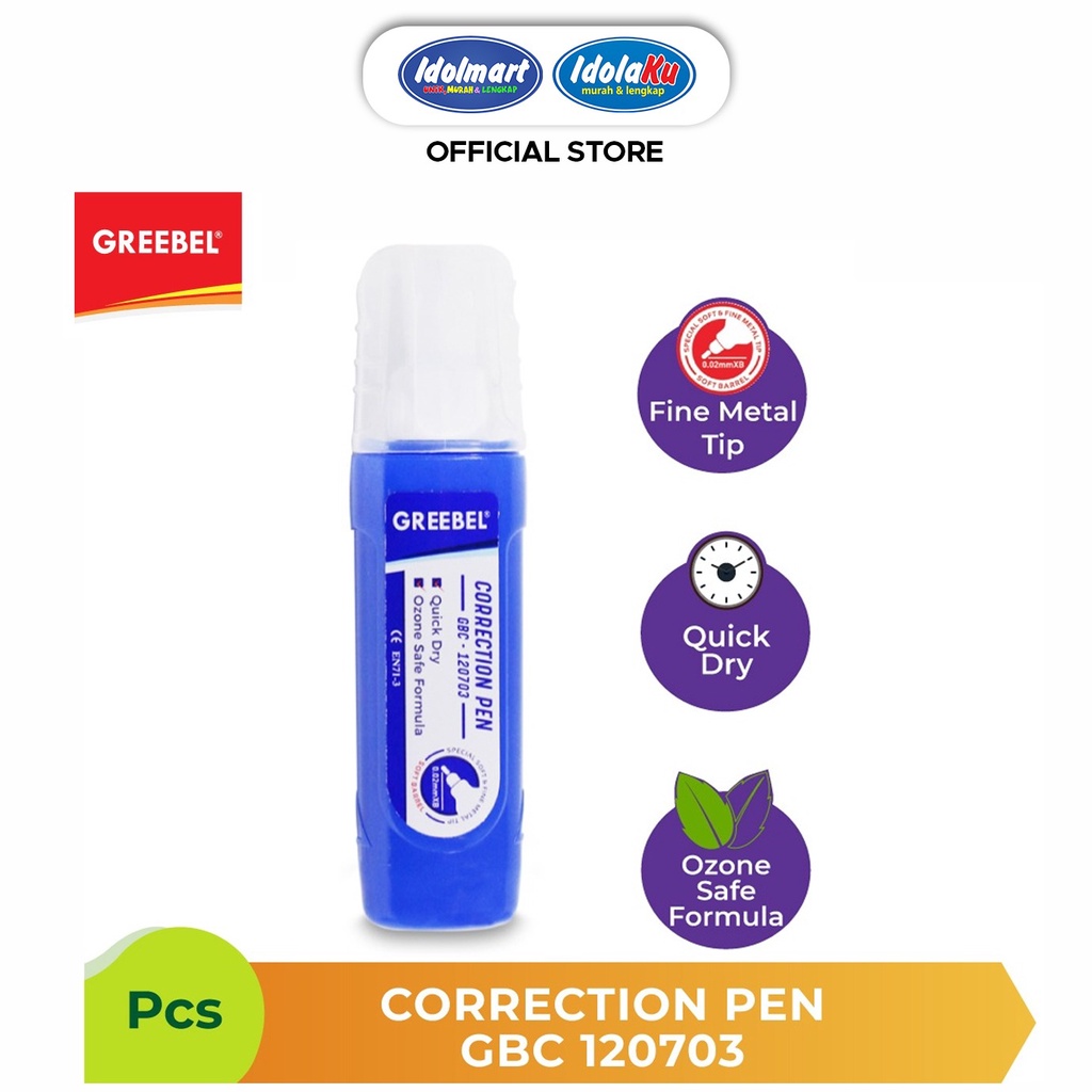 Jual IDOLMART GREEBEL Tip-Ex - Correction Pen Greebel GBC 120703 (PCS ...