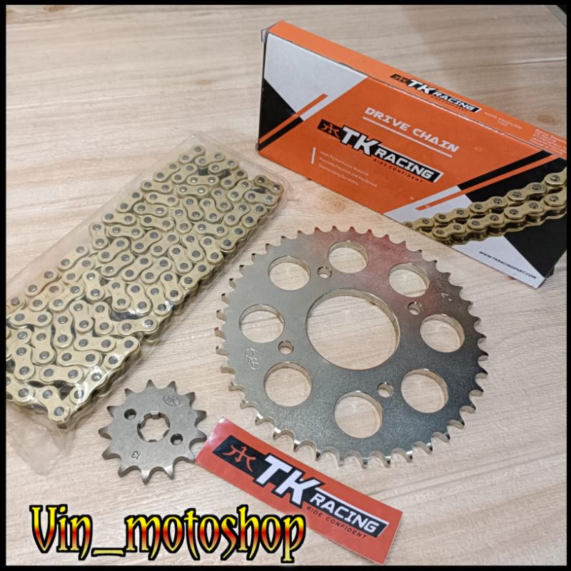 Jual gear gir set TK Racing 428 Supra X 125 / fit new / Revo absolute ...