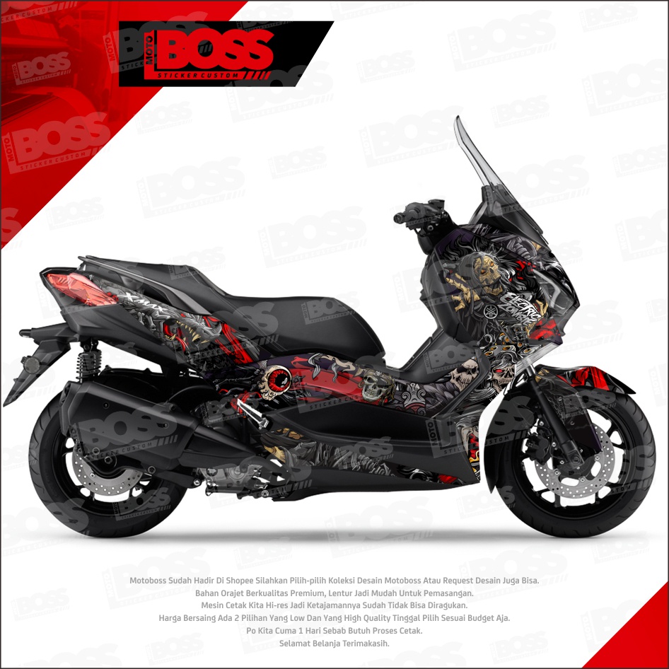 Jual Sticker Decal Yamaha Xmax Full Body Motif Custom | Shopee Indonesia