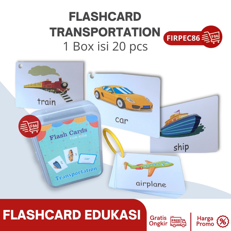 Jual mainan Flash card Belajar Edukasi Anak Bayi Balita Paud Tk Sd ...