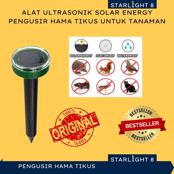 Jual Pest Control Alat Pengusir Hama Tikus Tupai Kucing Ular Ultrasonic ...
