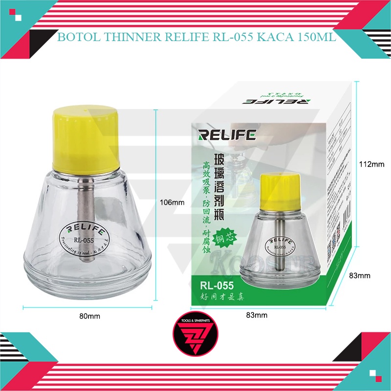 Jual Botol Thinner Kaca Relife RL-055 150ML | Shopee Indonesia