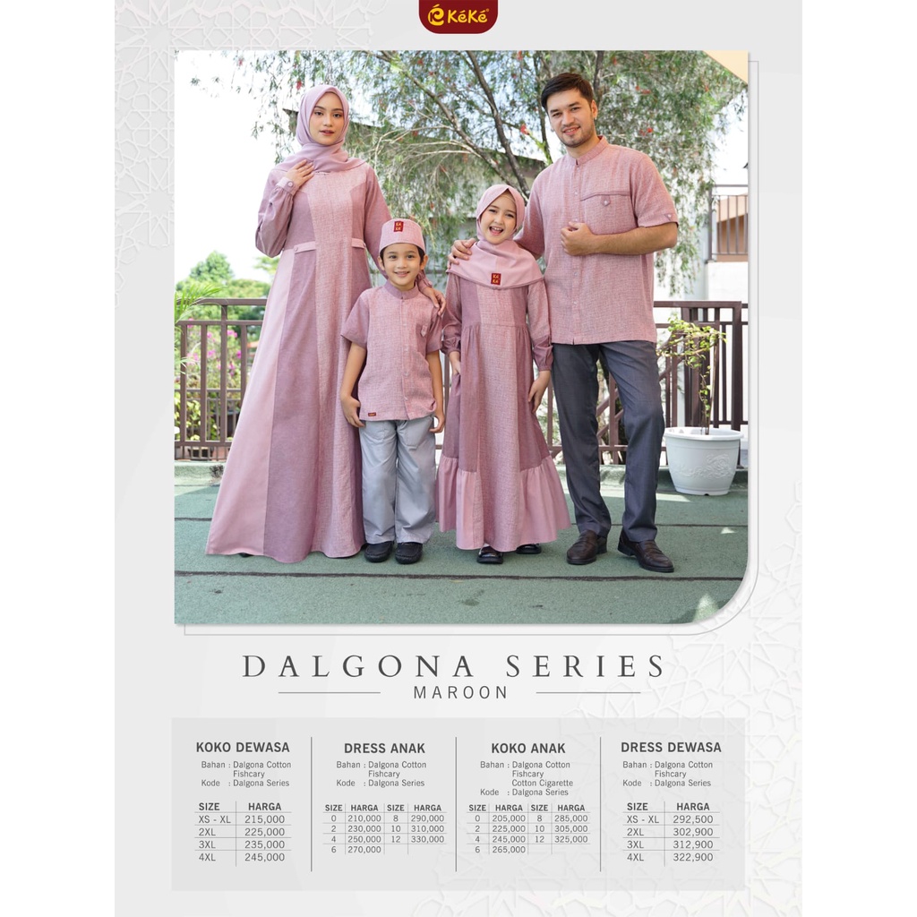 Jual Sarimbit DALGONA Series warna Maroon by KEKE / Dress Kondangan ...