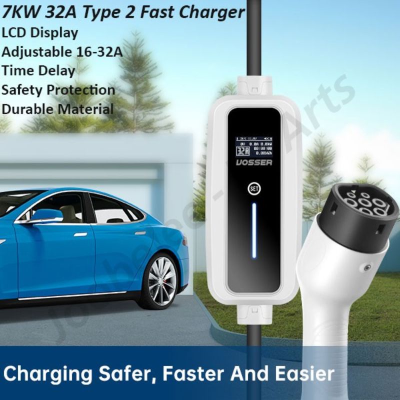 Jual Vosser EV Fast Charger Type 2 7KW 32A 3.5KW 16A GBT Wuling Air EV ...
