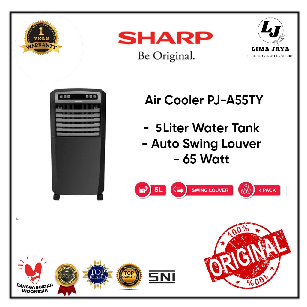 Jual Air Cooler Sharp PJ-A55-TY AC Portable Pendingin Ruangan | Shopee Indonesia