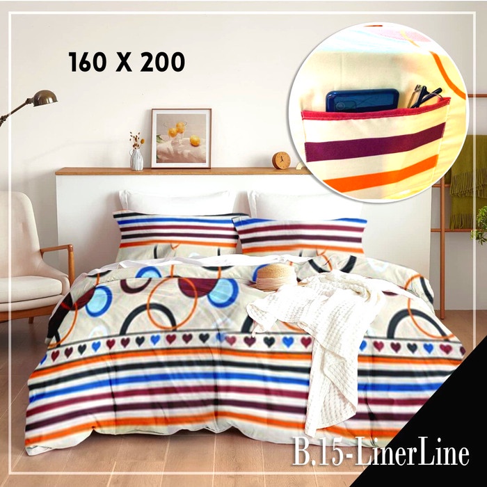 Jual sprei aesthetic Ovelle 160x200 Queen Tinggi 20 cm Seprai 160x200 ...