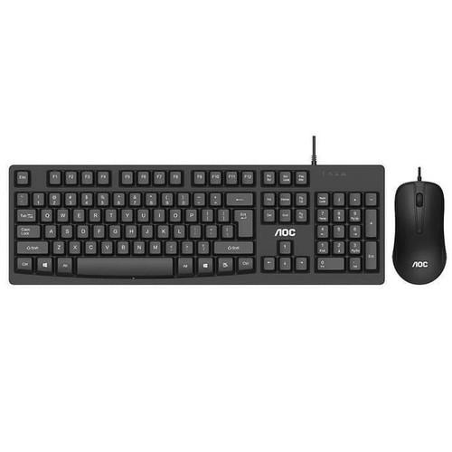 Jual AOC KM150 Bundle Combo Office Home Wired Keyboard + Mouse | Shopee ...