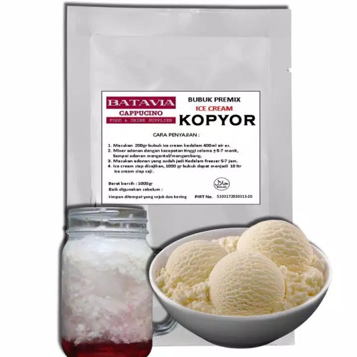 Jual Bubuk Hard & Soft Ice Cream Batavia Rasa Kopyor | Shopee Indonesia