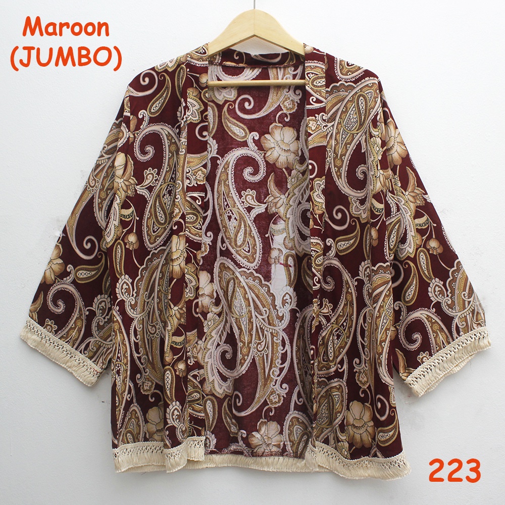 Jual 𝑱𝒂𝒌𝒂𝒓𝒕𝒂𝑭𝒂𝒔𝒉𝒊𝒐𝒏 cardigan JUMBO XXL ld 118 tribal motif etnic batik ...