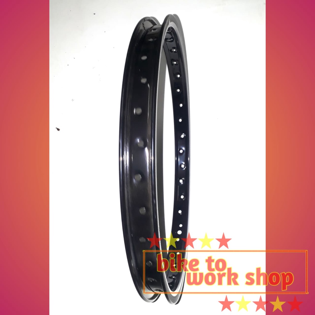 Jual VELG SEPEDA BMX MTB 20 INCH BESI LUBANG 36 HITAM RIM HOLE 10G ...
