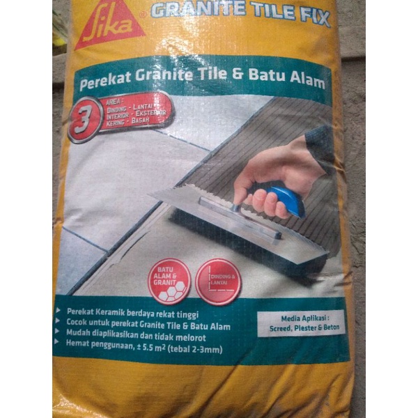 Jual SIKA CERAM 180 GA TILEFIX 25KG | Shopee Indonesia