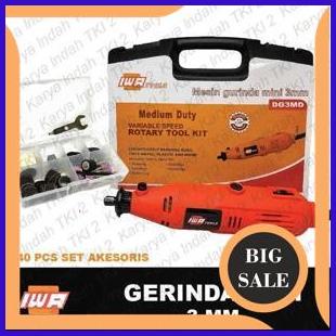 Jual last stok Mini Die Grinder Set 42 Pcs IWA Rotary Tool Gerinda Mini ...