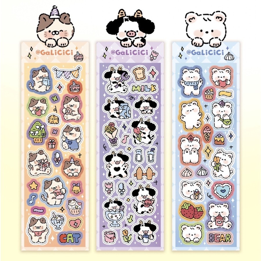 Jual Sticker Stiker Lucu Decorative Cartoon Stiker Animal Imut Dekor ...