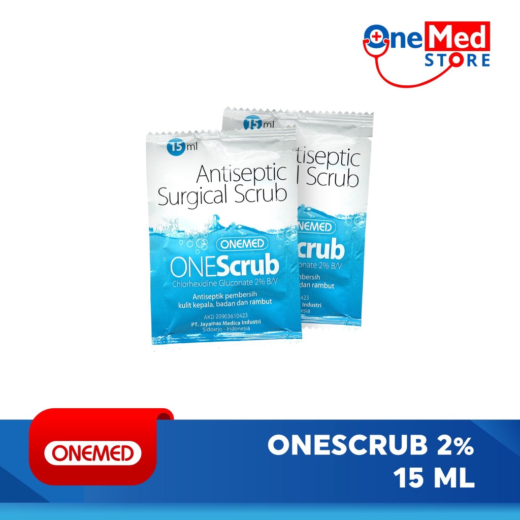 Jual One Scrub OneMed sachet 15cc | Shopee Indonesia