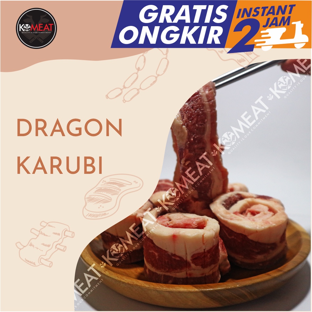 Jual Dragon Karubi / Daging Sapi Iris Tebal Dengan Lemak / US ...