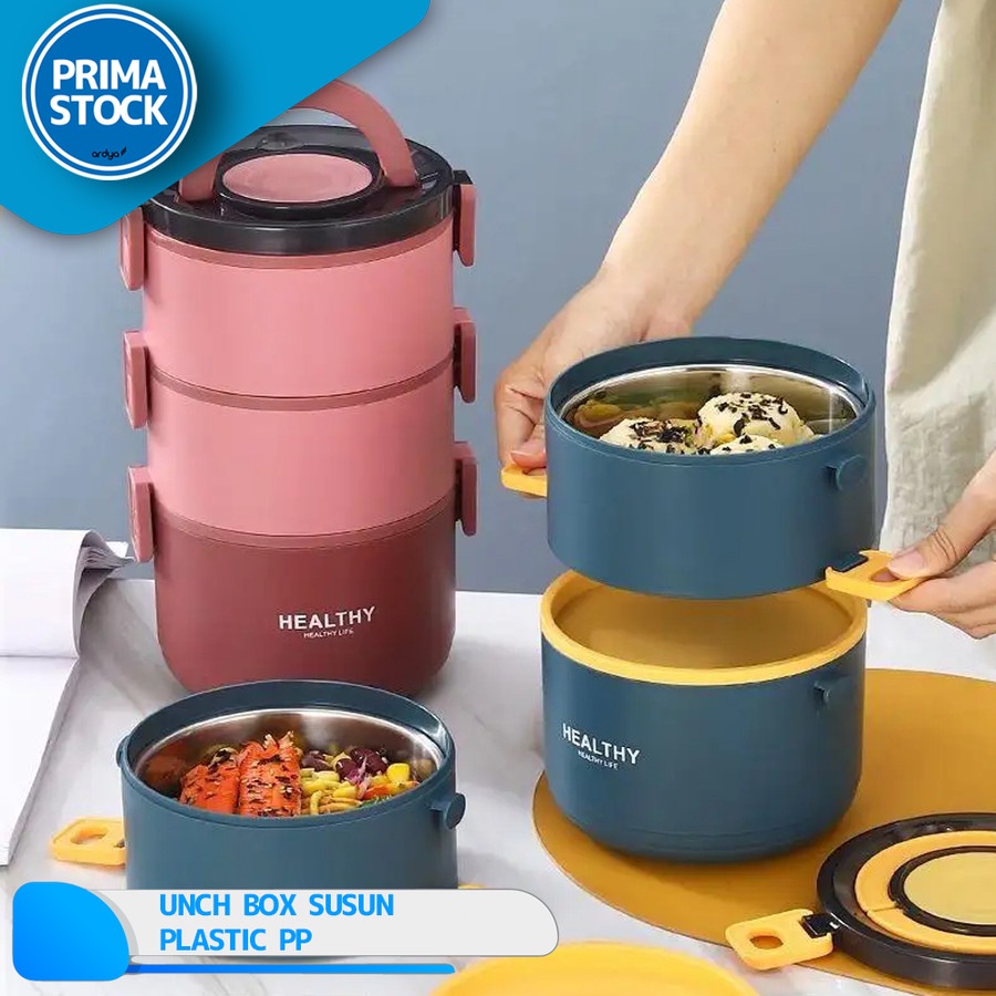Jual RANTANG BEKAL LUNCH BOX KOTAK MAKAN BENTO 2 3 4 SUSUN PANAS ...