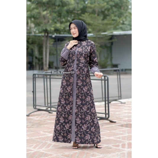 Jual Gamis Batik Jumbo Modern Premium - Gamis Busui All Size/Gamis ...