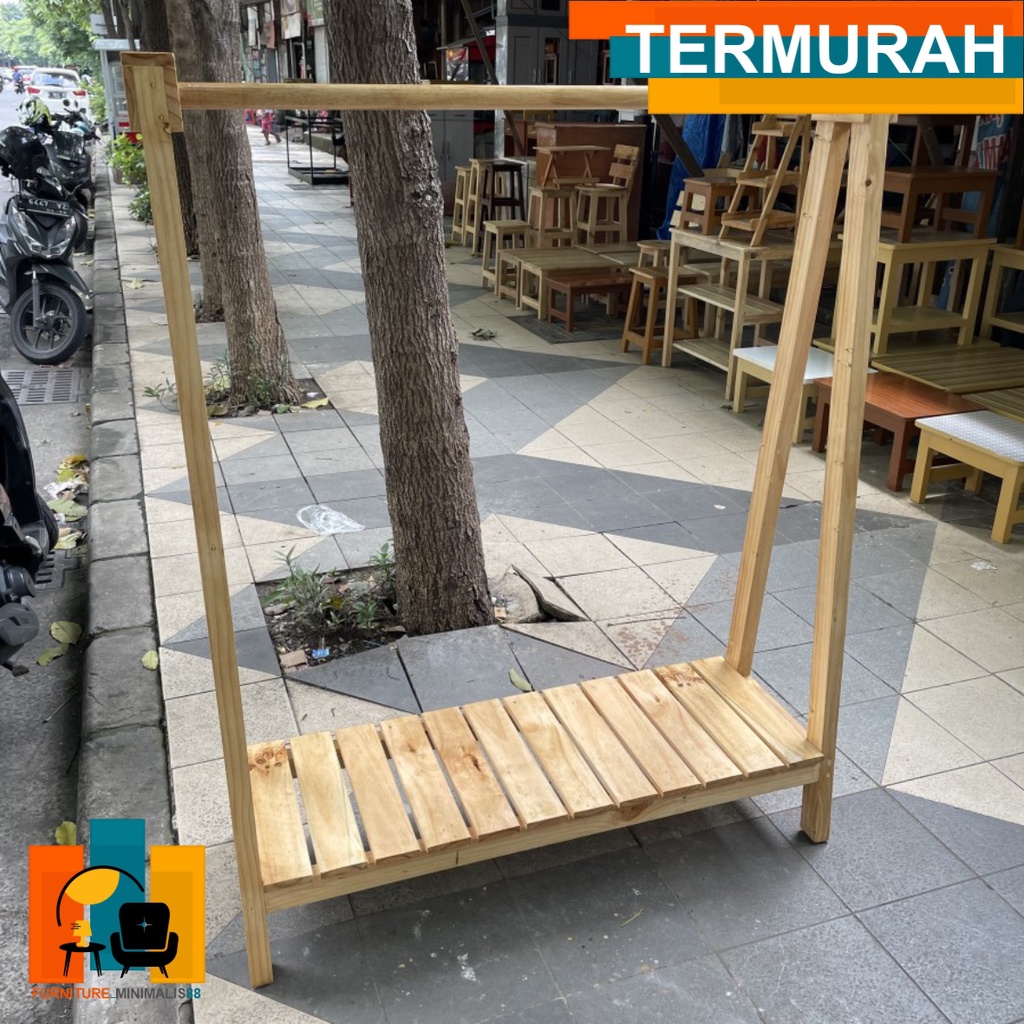 Jual Gantungan Display Baju | Gantungan Baju Berdiri | Stand Hanger ...