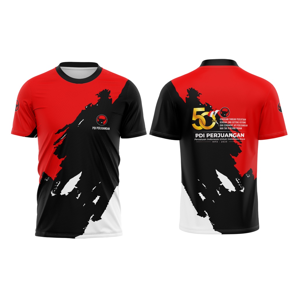 Jual Kaos Baju PARTAI PDIP PDI PERJUANGAN PEMILU 2024 Lengan Panjang ...