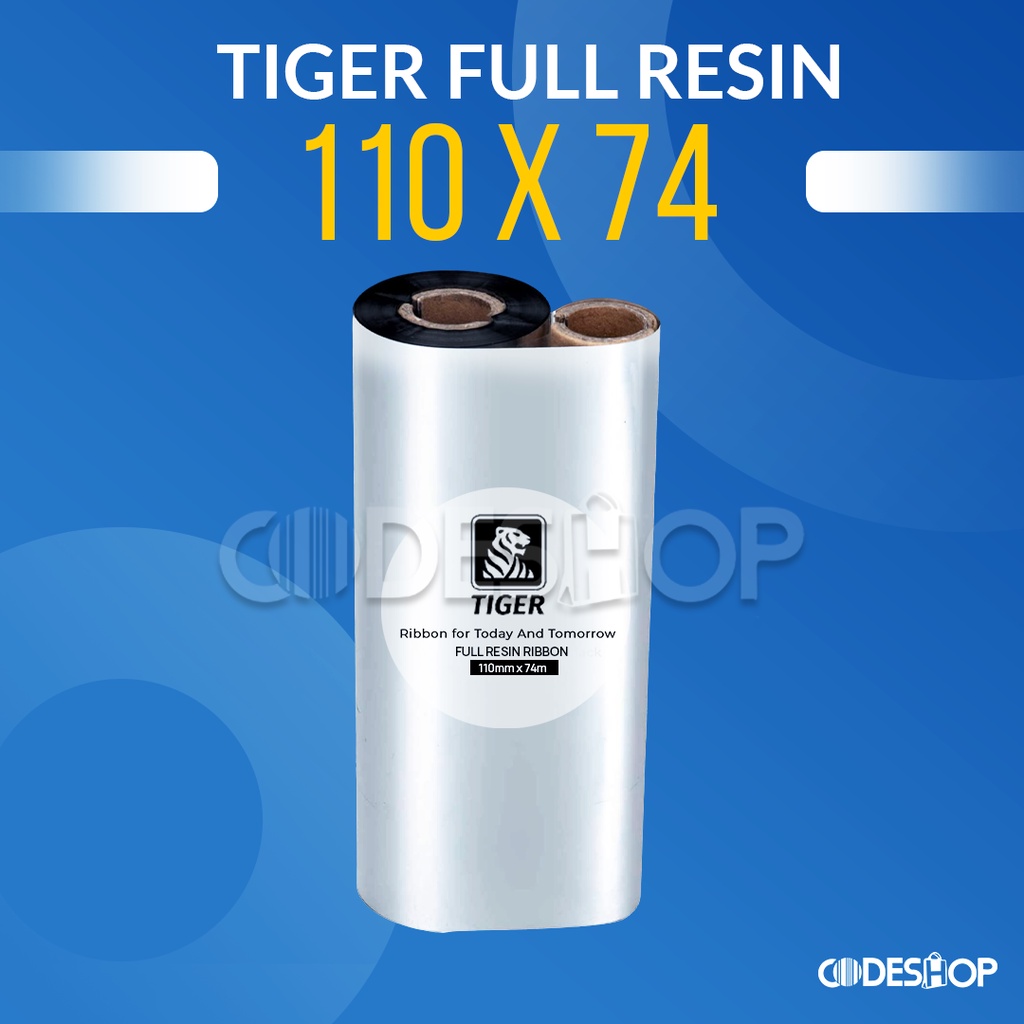 Jual Tinta Printer Barcode Tiger 110mm x 74M Face Out Hitam | Shopee ...