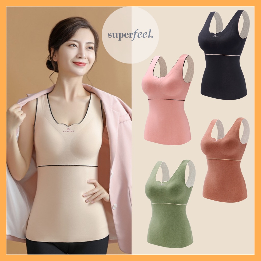 Jual SFL TANKTOP TANK TOP BH NYATU TENGTOP SEAMLESS WANITA THERMAL VEST ...