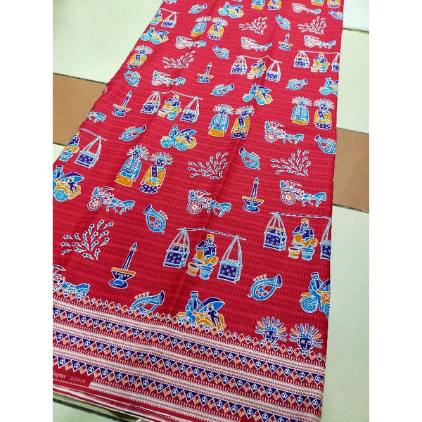 Jual New Batik Motif Ondel-ondel Sripamiluta ningrat. Bahan Kain Batik ...