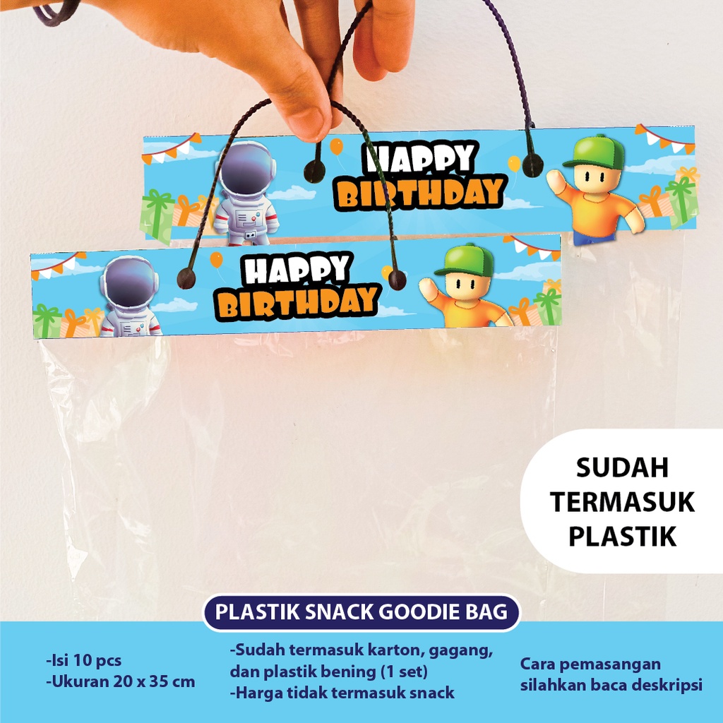 Jual PLASTIK SNACK STUMBLE GUYS BINGKISAN ULTAH ULANG TAHUN CHIKI BESEK ...