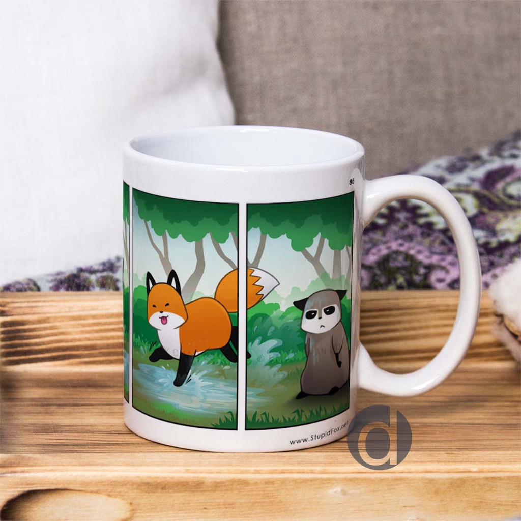 Jual Mug Gelas Kartun Rubah Fox Lucu V2 | Shopee Indonesia