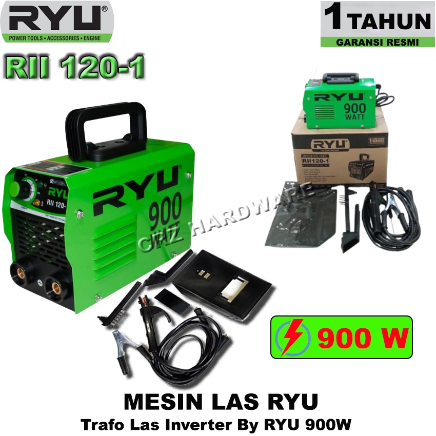 Jual Mesin Las Trafo Las Listrik 900 watt Travo Welding Inverter IGBT MMA 120A TEKIRO RYU ...