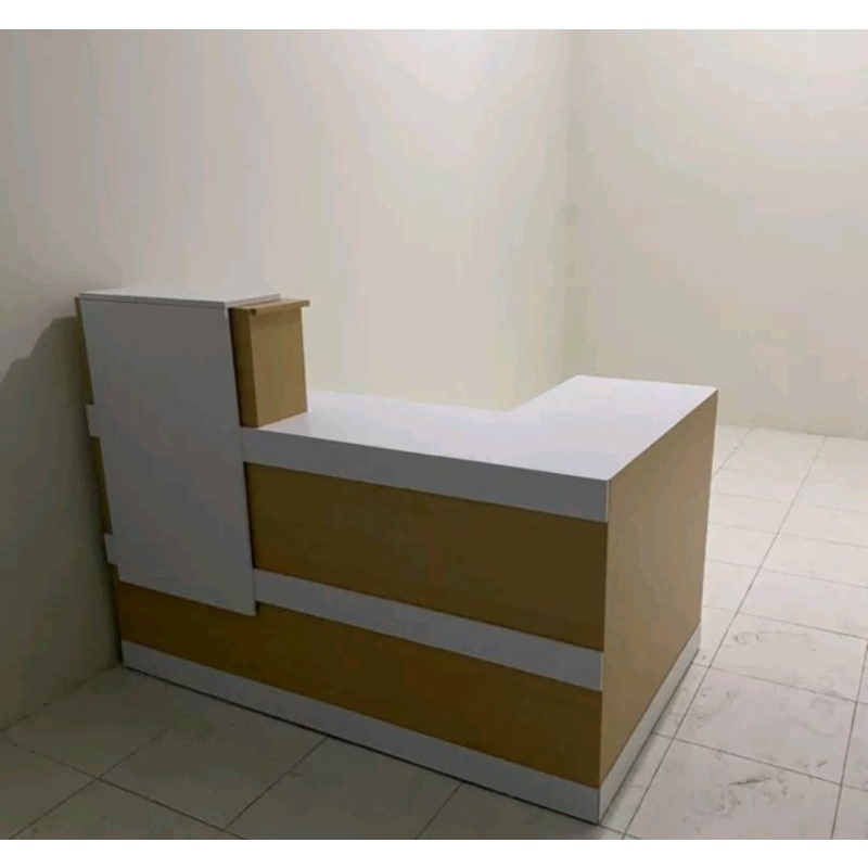 Jual meja kasir L minimalis | Shopee Indonesia