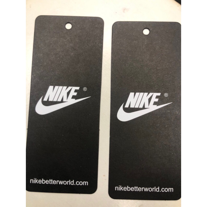 Jual Hangtag label nike black one face label tag name nike black one ...