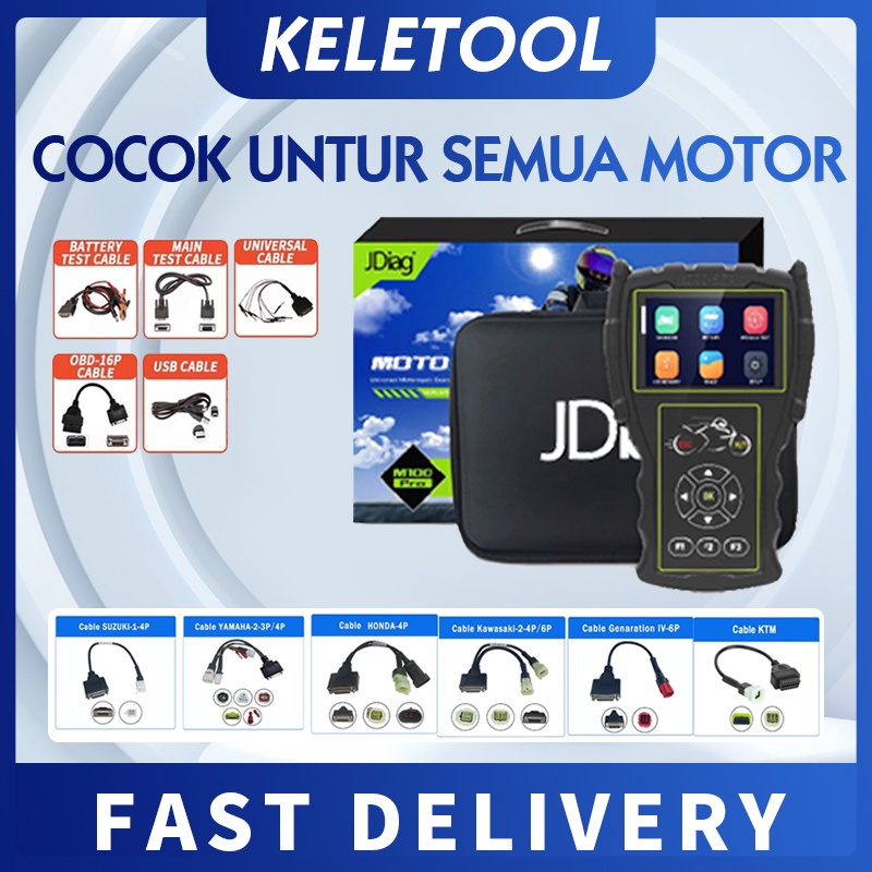 Jual Motor Scanner OBD2 CO DLC Motor JDiag M100 Pro Alat Diagnostik ...