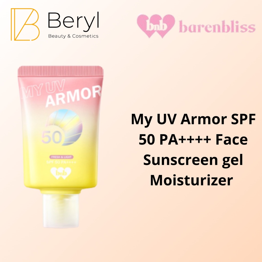 Jual BNB barenbliss My UV Armor SPF 50 PA++++ Face Sunscreen gel Moisturizer | Shopee Indonesia