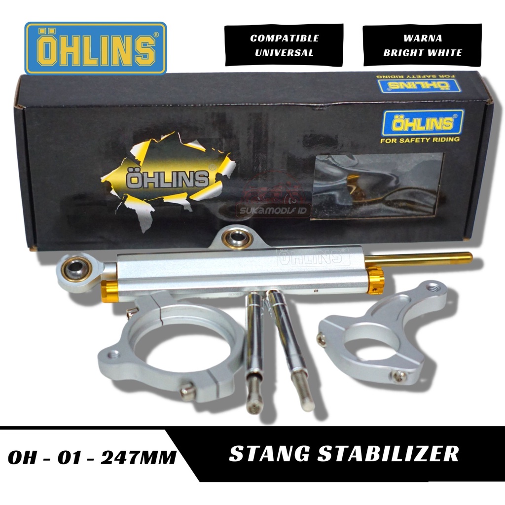 Jual stabilizer stang ohlins oh magnesium gold series thailand breket ...