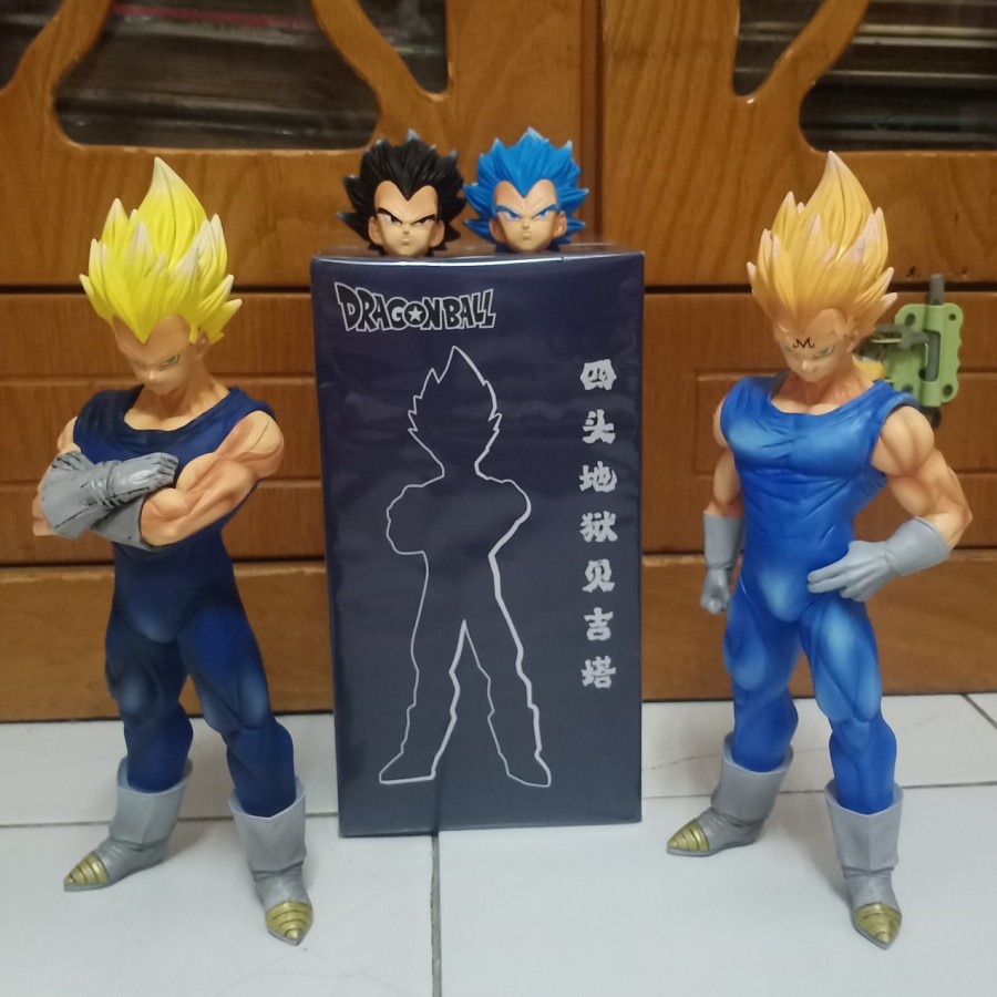 Jual Action Figure Dragon Ball Z Vegeta 2 body 4 head | Shopee Indonesia