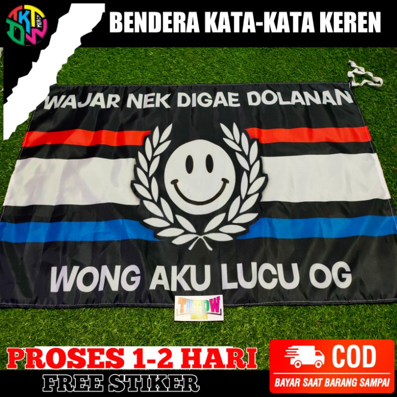 Jual BENDERA MURAH WONG AKU LUCU READY STOK BANYAK SIAP KIRIM | Shopee ...